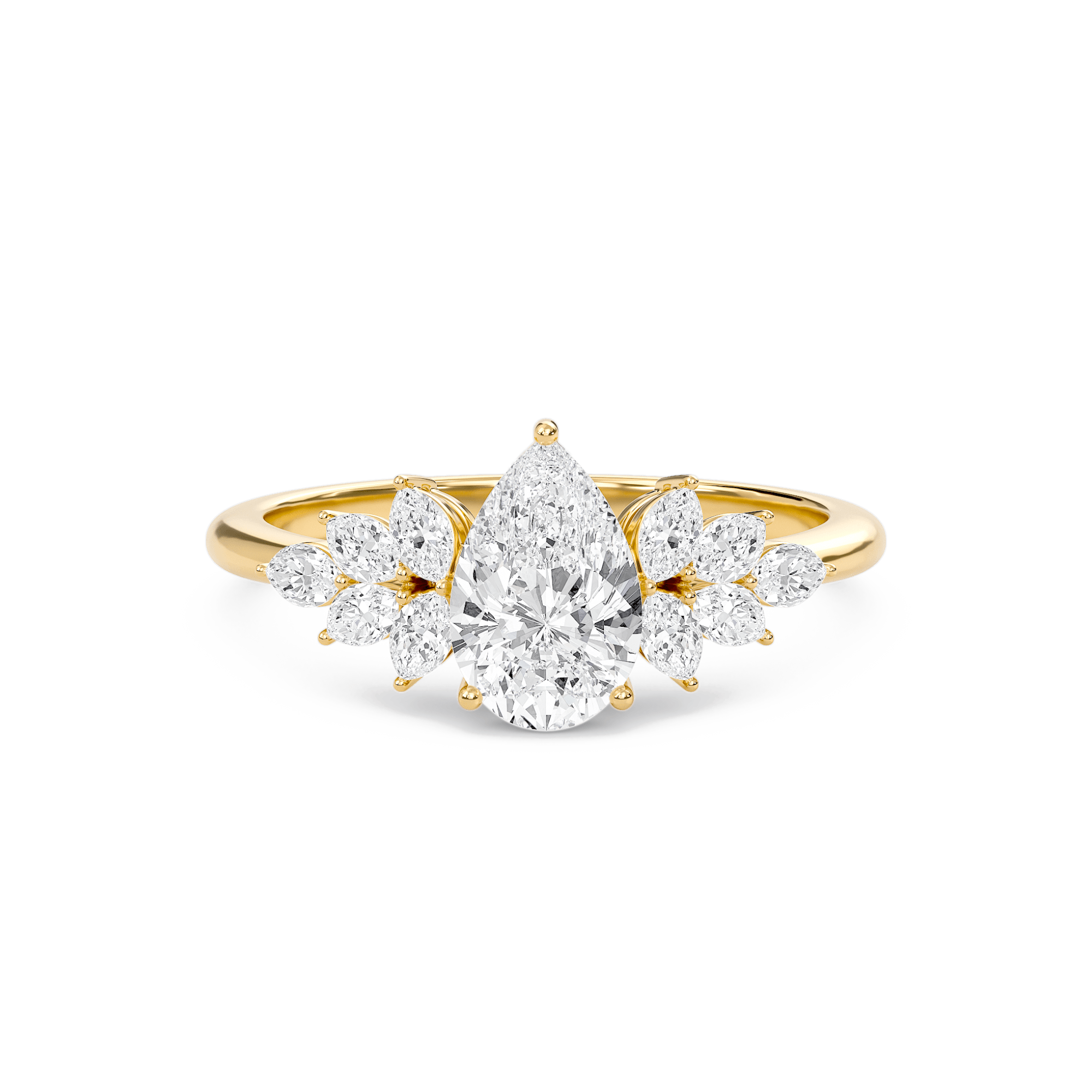 Luxe Marquese Side Stone Ring